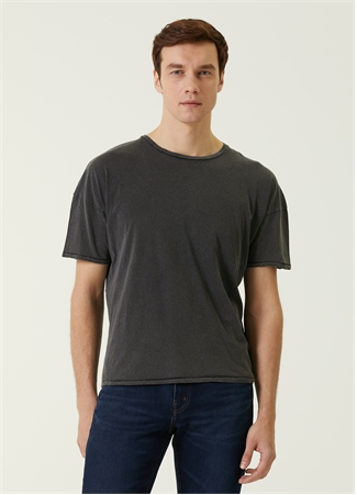 American Vintage Erkek Fakobay Antrasit T-shirt Gri S/m Eu American Vintage Erkek Fakobay Antrasit T-shirt Gri S/m Eu