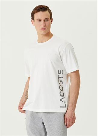 Lacoste Erkek Relaxed Fit Beyaz Logolu T-shirt L Eu Lacoste Erkek Relaxed Fit Beyaz Logolu T-shirt L Eu