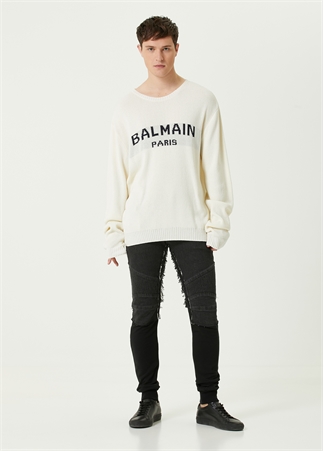Balmain Erkek Siyah Triko Garnili Jean Pantolon 48 It Balmain Erkek Siyah Triko Garnili Jean Pantolon 48 It