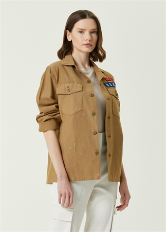 Polo Ralph Lauren Kadın Kahverengi Logo Patch Detaylı Ceket S EU Polo Ralph Lauren Kadın Kahverengi Logo Patch Detaylı Ceket S EU
