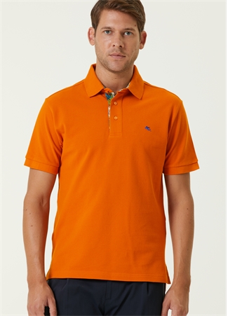 Etro Erkek Turuncu Polo Yaka T-shirt S EU Etro Erkek Turuncu Polo Yaka T-shirt S EU