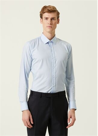 Beymen Erkek Slim Fit Mavi Gömlek S EU