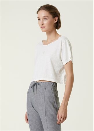 Bassigue Kadın Beyaz Cropped T-shirt L EU Bassigue Kadın Beyaz Cropped T-shirt L EU