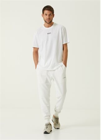 Allsaints Erkek Hadean Beyaz Beli Kordonlu Jogger Eşofman Altı XS EU