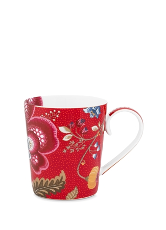 Pip Studio Kırmızı Harf Detaylı Porselen Kupa Pip Studio Kırmızı Harf Detaylı Porselen Kupa