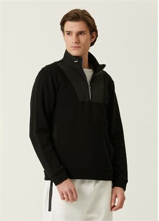 Network Erkek Comfort Fit Siyah Sweatshirt S EU