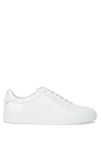 Givenchy Kadın Beyaz Krokodil Deri Sneaker 36 EU