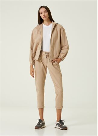 Brunello Cucinelli Kadın Bej Jogger Eşofman S EU