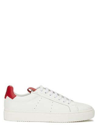 Beymen Club Kadın Beyaz Kırmızı Deri Sneaker 36 EU