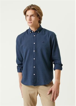 Beymen Club Erkek Comfort Fit Lacivert Düğmeli Yaka Oxford Gömlek S Beymen Club Erkek Comfort Fit Lacivert Düğmeli Yaka Oxford Gömlek S