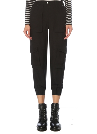 Allsaints Kadın Frieda Siyah Kargo Pantolon 8 US