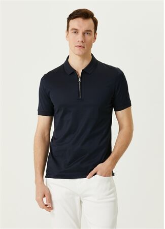 Boss Erkek Lacivert Polo Yaka T-shirt S EU