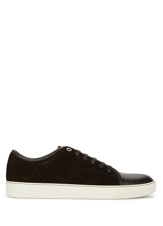 Lanvin Erkek Siyah Logolu Deri Sneaker 6 UK Lanvin Erkek Siyah Logolu Deri Sneaker 6 UK