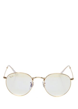 Ray-Ban Erkek Gold Yuvarlak Formlu Güneş Gözlüğü Altın Rengi 50 EU