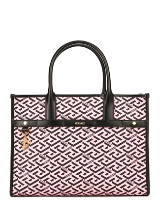 Versace Kadın Pembe Logo Desenli Çanta Eu Versace Kadın Pembe Logo Desenli Çanta Eu