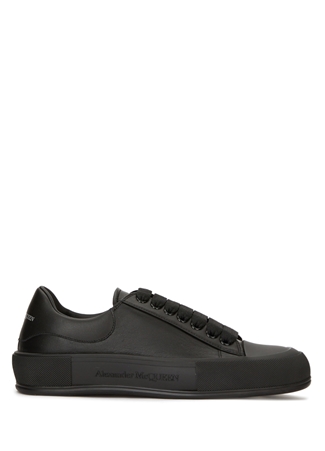 Alexander McQueen Erkek Siyah Logolu Deri Sneaker 44 EU Alexander McQueen Erkek Siyah Logolu Deri Sneaker 44 EU