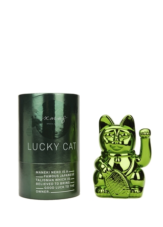 Donkey Lucky Cat Xmas Parlak Yeşil Obje Donkey Lucky Cat Xmas Parlak Yeşil Obje