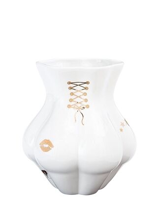 Jonathan Adler Gilded Kiki Derriere Beyaz Vazo Jonathan Adler Gilded Kiki Derriere Beyaz Vazo