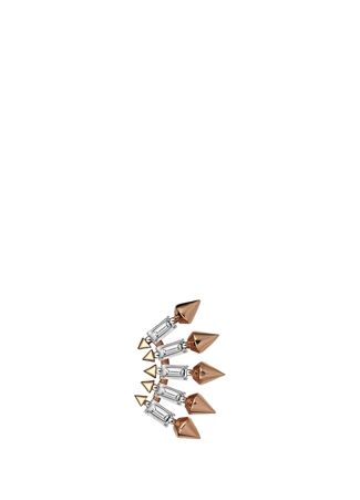 Kısmet by Milka Kadın 5 Ok Formlu Pırlantalı Altın Rengi Küpe EU