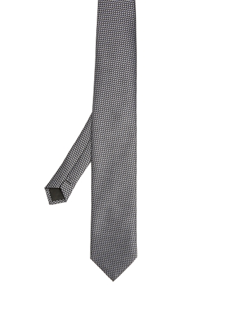 Beymen Club Erkek Gri Tuğla Desenli Kravat EU