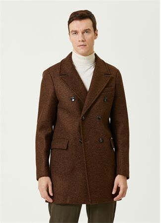 Network Erkek Comfort Fit Karamel Palto Kahverengi 54 EU