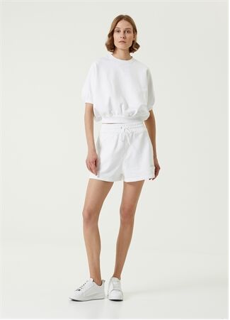 Prada Kadın Beyaz Bağcıklı Şort M Eu