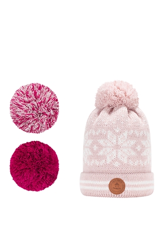 Cabaia Kadın Apple Pekin Pembe Ponpon Detaylı Bere EU Cabaia Kadın Apple Pekin Pembe Ponpon Detaylı Bere EU