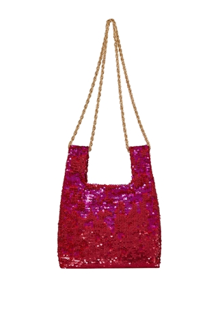 Jimba Kadın Sandra Pembe Payetli Abiye Çanta Eu