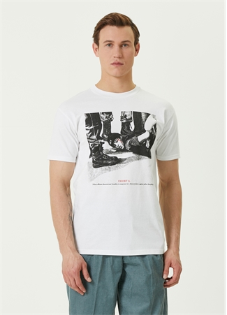 Obey Erkek Beyaz Bisiklet Yaka Baskılı T-shirt S Eu Obey Erkek Beyaz Bisiklet Yaka Baskılı T-shirt S Eu