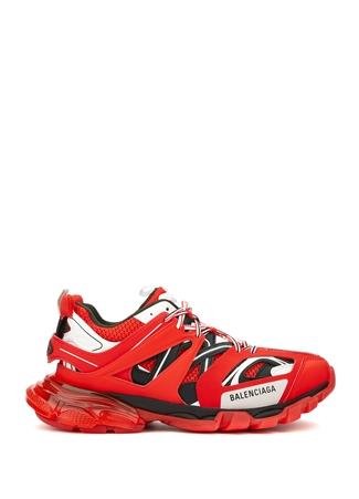 Balenciaga Erkek Track Kırmızı Geometrik Şeritli Sneaker 40 EU Balenciaga Erkek Track Kırmızı Geometrik Şeritli Sneaker 40 EU