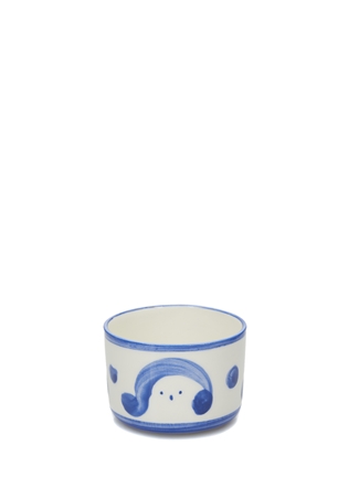 Goho Ala Mini Beyaz Mavi Melodi Desenli Porselen Bardak Çok Renkli Goho Ala Mini Beyaz Mavi Melodi Desenli Porselen Bardak Çok Renkli