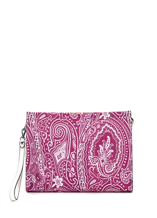 Etro Kadın Colorblocked Etnik Desenli Makyaj Çantası EU Etro Kadın Colorblocked Etnik Desenli Makyaj Çantası EU