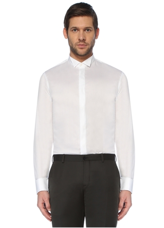 Pal Zileri Erkek Beyaz Ata Yaka Smokin Gömleği 40 IT Pal Zileri Erkek Beyaz Ata Yaka Smokin Gömleği 40 IT