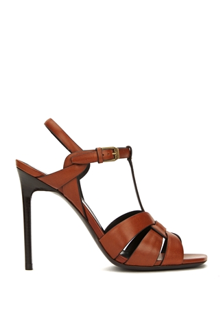 Kadın Tribute Taba Deri Sandalet Kahverengi 37 EU