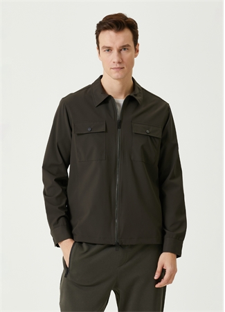 Network Erkek Slim Fit Haki Dış Gömlek L EU Network Erkek Slim Fit Haki Dış Gömlek L EU