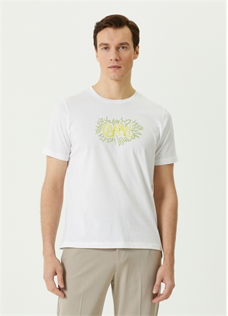 Canali Erkek Beyaz Logo Detaylı T-shirt 54 IT Canali Erkek Beyaz Logo Detaylı T-shirt 54 IT