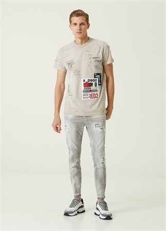 Dsquared2 Erkek Made With Love Skater Gri Jean Pantolon 50 IT Dsquared2 Erkek Made With Love Skater Gri Jean Pantolon 50 IT