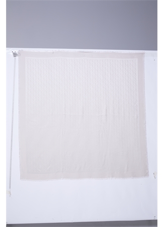 Fendi Kadın Gri Logo Desenli İpek Şal Eu Fendi Kadın Gri Logo Desenli İpek Şal Eu