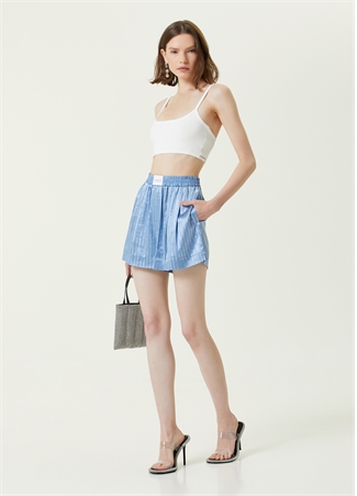 Alexander Wang Kadın Şort Mavi M Eu