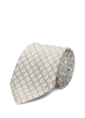 Pal Zileri Erkek Colorblocked Kareli Kravat Yeşil EU