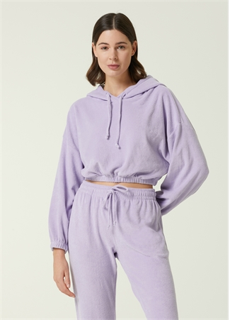 Sandshaped Kadın Lila Terry Kapüşonlu Sweatshirt Mor S EU Sandshaped Kadın Lila Terry Kapüşonlu Sweatshirt Mor S EU