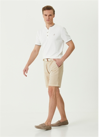 Beymen Club Erkek Slim Fit Bej Twill Şort 46 Beymen Club Erkek Slim Fit Bej Twill Şort 46