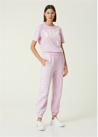 Versace Kadın Pembe Baskılı Eşofman Altı 42 IT Versace Kadın Pembe Baskılı Eşofman Altı 42 IT