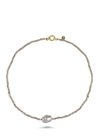 Emre Osmanlar Kadın İnci Detaylı Altın Rengi Kolye EU