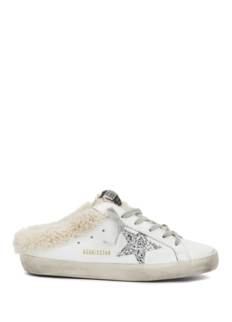 Golden Goose Kadın Beyaz Peluş Detaylı Logolu Deri Sneaker 37 EU Golden Goose Kadın Beyaz Peluş Detaylı Logolu Deri Sneaker 37 EU