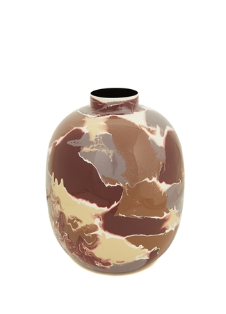 Broste Copenhagen Colorblocked Geometrik Desenli Demir Vazo Çok Renkli Broste Copenhagen Colorblocked Geometrik Desenli Demir Vazo Çok Renkli