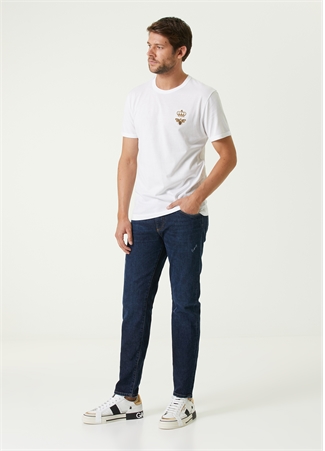 Dolce&Gabbana Erkek Slim Fit Lacivert Jean Pantolon 46 IT