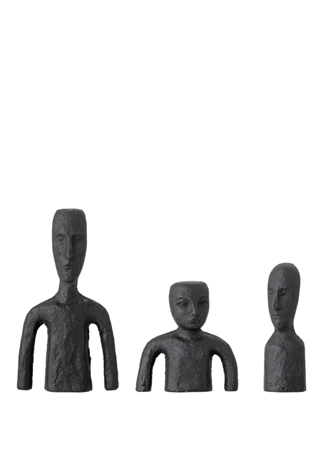 Bloomingville Rhea Siyah 3lü Demir Obje