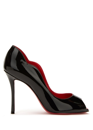 Christian Louboutin Kadın Siyah Kesim Detaylı Deri Topuklu Ayakkabı 36 EU Christian Louboutin Kadın Siyah Kesim Detaylı Deri Topuklu Ayakkabı 36 EU