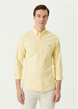 Polo Ralph Lauren Erkek Sarı Düğmeli Yaka Gömlek S EU Polo Ralph Lauren Erkek Sarı Düğmeli Yaka Gömlek S EU